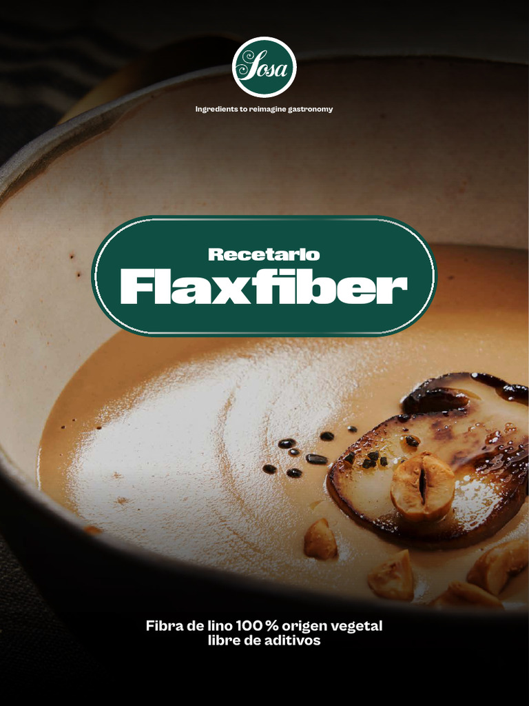 Recetario Flaxfiber Sosa Ingredients | PDF | Sopa | Salsa