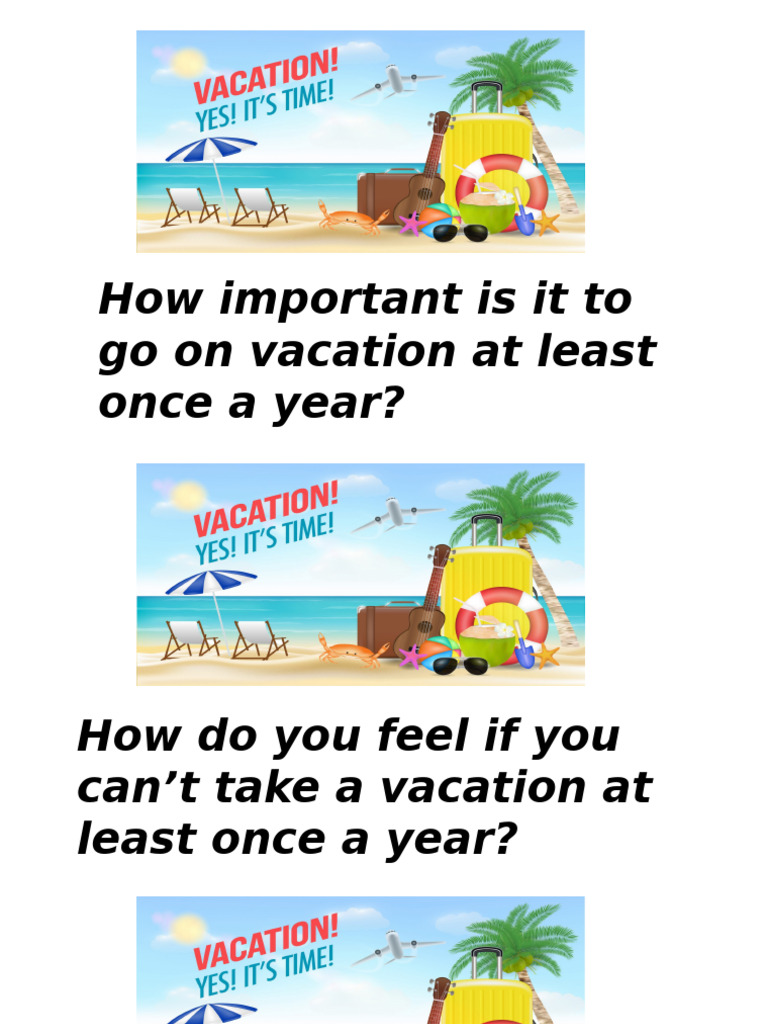 Lesson 14 Vacation | PDF | Self-Improvement