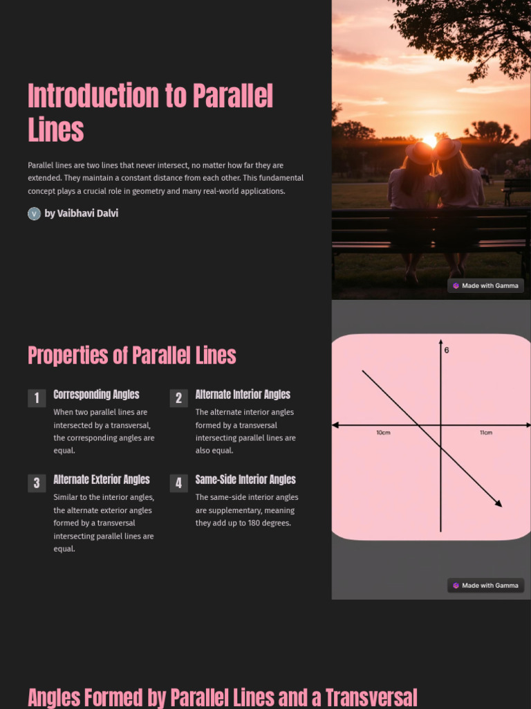 Introduction To Parallel Lines | PDF | Angle | Euclid