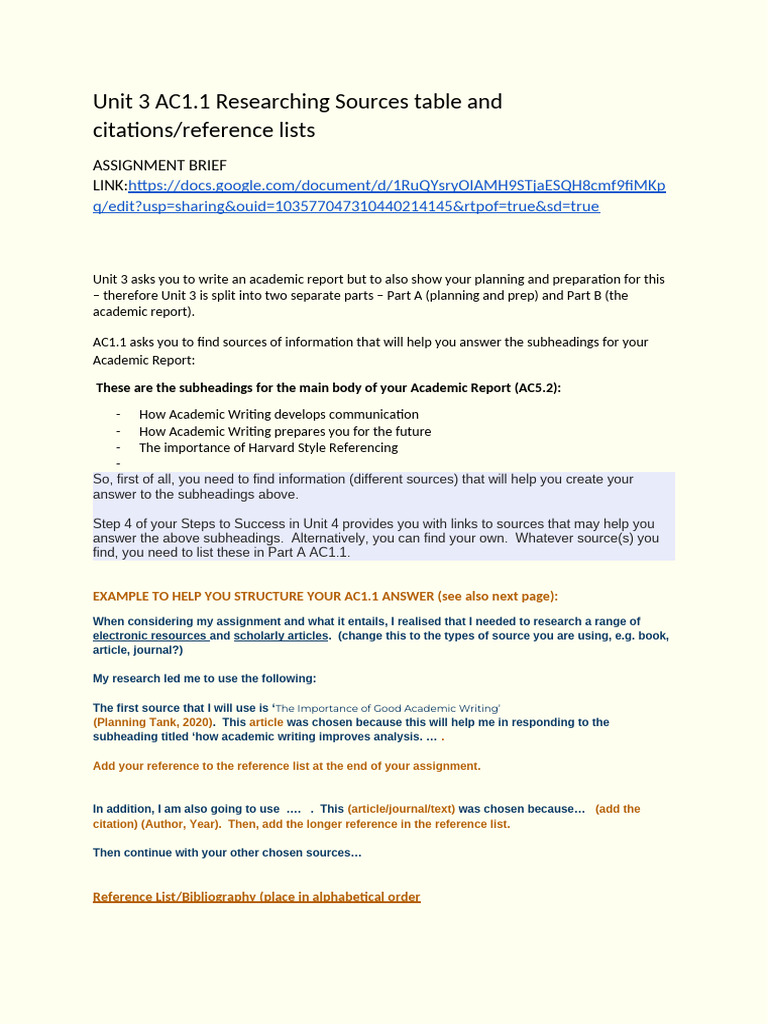 Unit 3 AC1-1 Research Sources Table | PDF | Citation | Digital Object ...