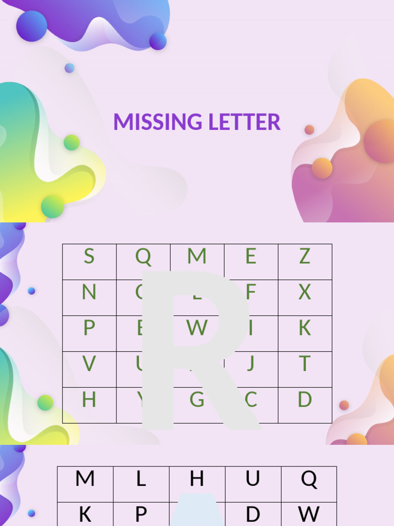 Missing Letter Boardgames Crosswords Flashcards Fun Activities Ga ...
