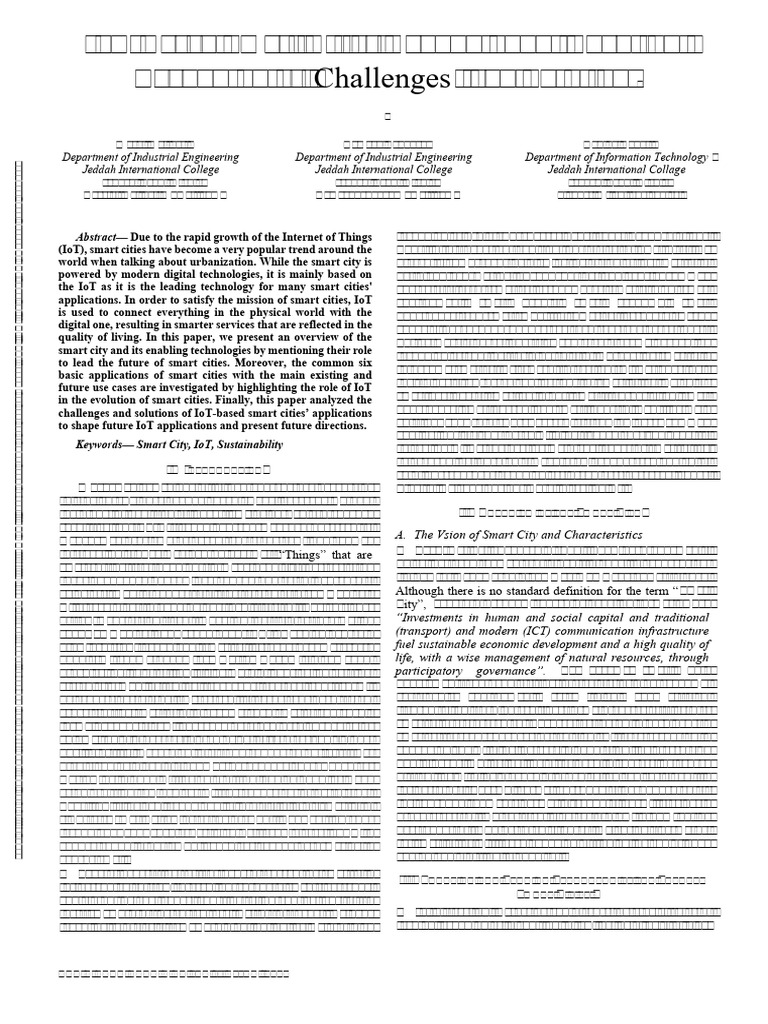 IoT-Based Smart Cities Beyond 2030 Enabling Technologies Challenges and ...