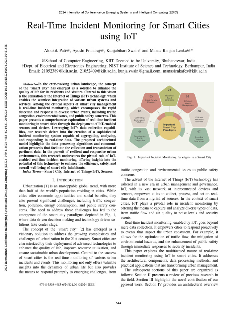 Real-Time_Incident_Monitoring_for_Smart_Cities_using_IoT | PDF | Internet Of Things | Global ...