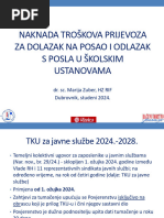 Izjava Zaposlenog o Korišćenju Prevoza Za Dolazak I Odlazak Sa Rada I ...