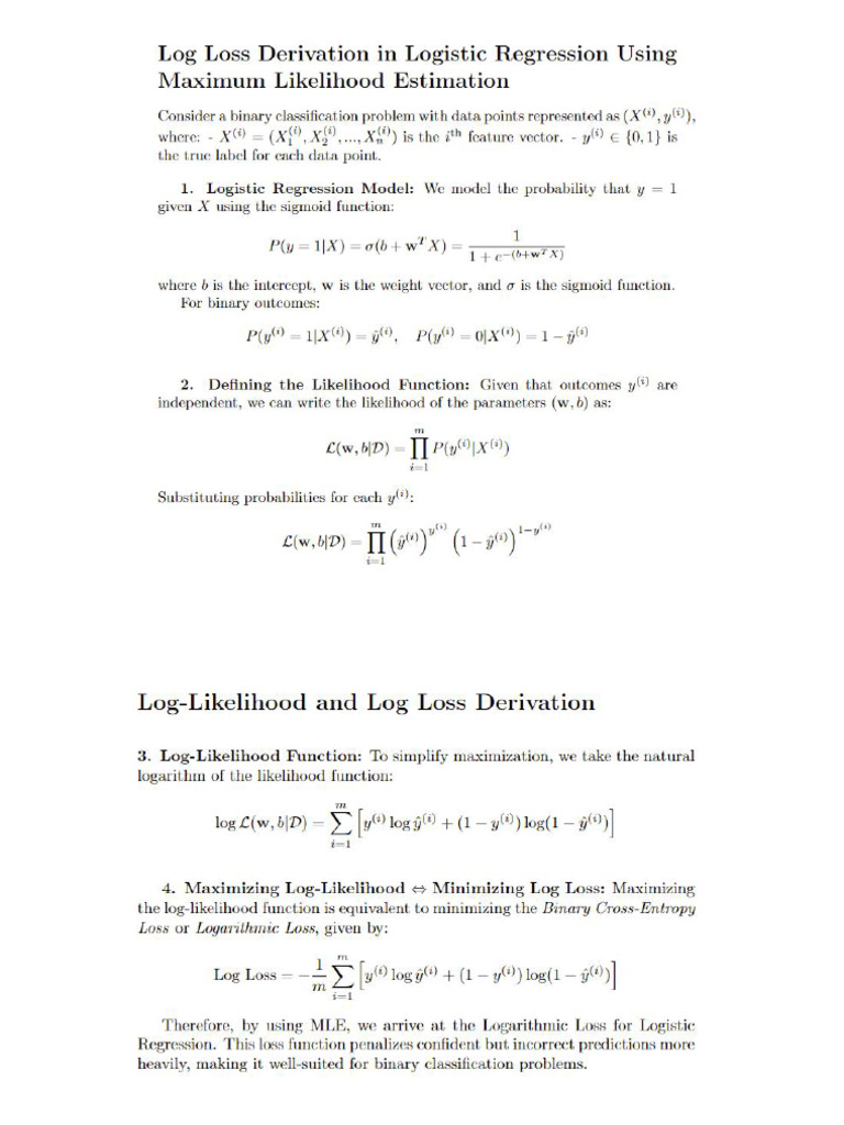 MLE LogLoss | PDF