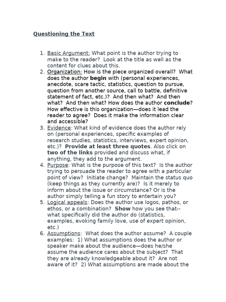 Questioning The Text 116 | PDF | Statistics | Evidence