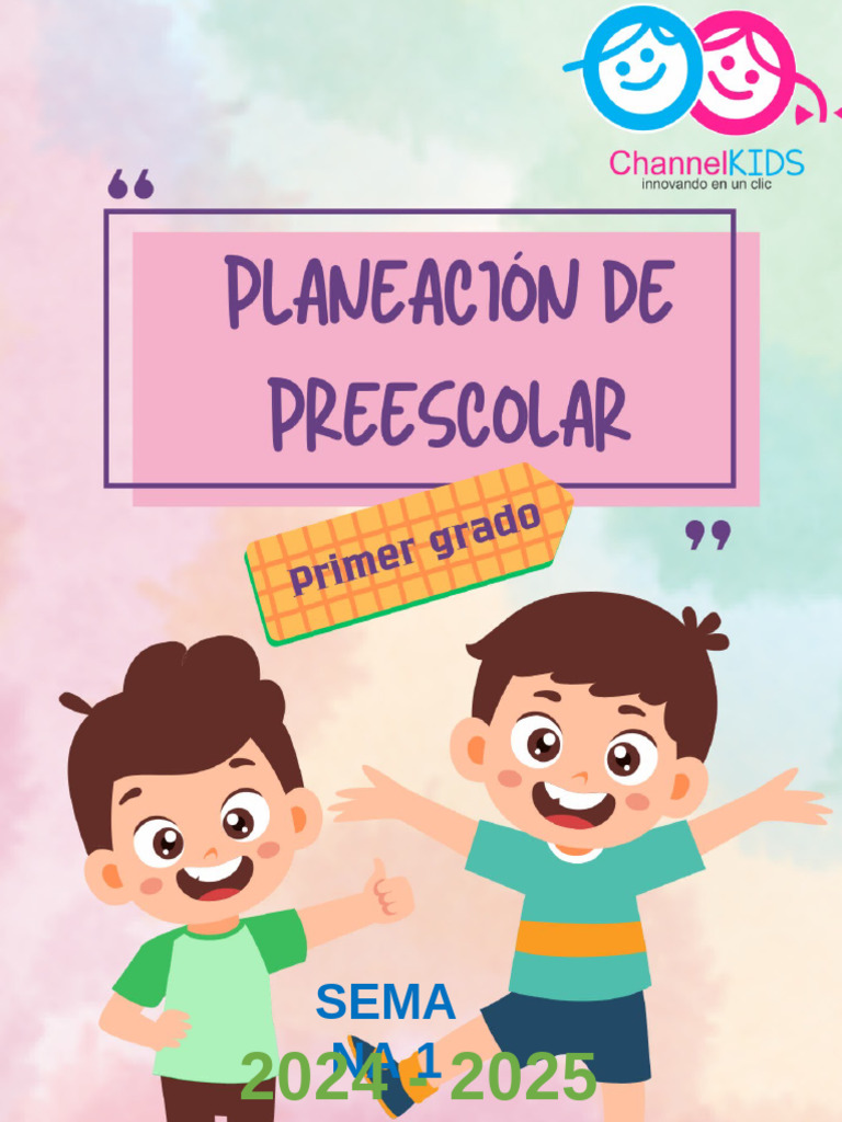 Primero Preescolar Semana 1 | PDF | Aprendizaje | Educación de la ...