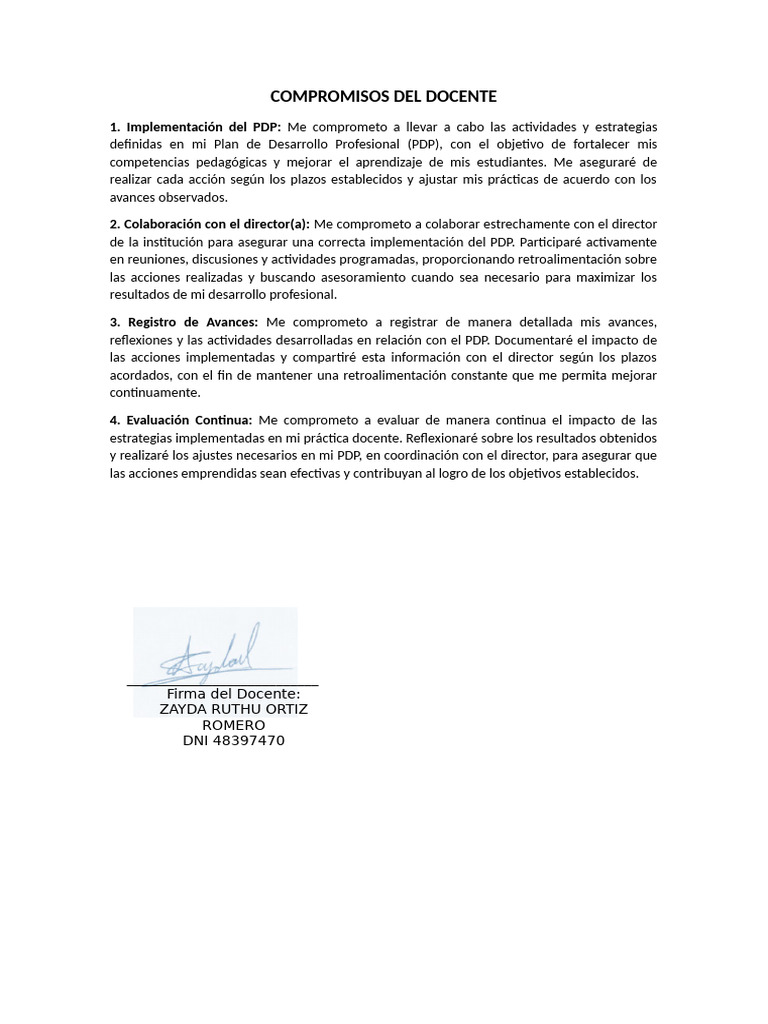 Mis Compromisos | PDF | Relaciones personales, crianza y desarrollo personal