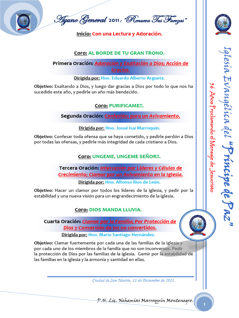 Programa de Ayuno y Oración | PDF | Oración | Teología