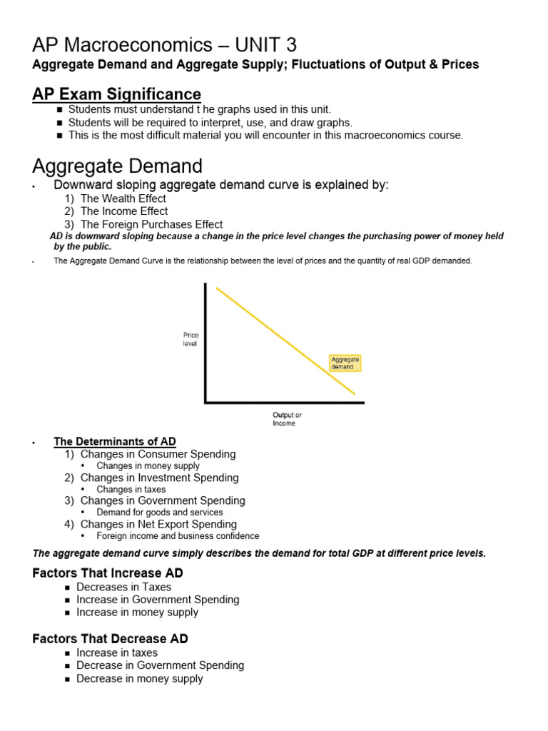 unit3apmacronotes | PDF | Macroeconomics | Consumption (Economics)