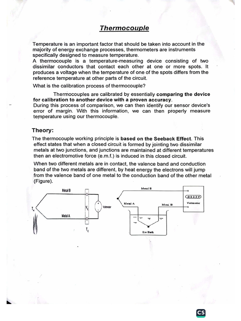 Thermocouple | PDF