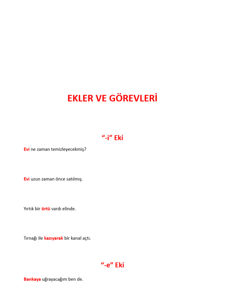 32 Ekler Ve Görevleri A | PDF