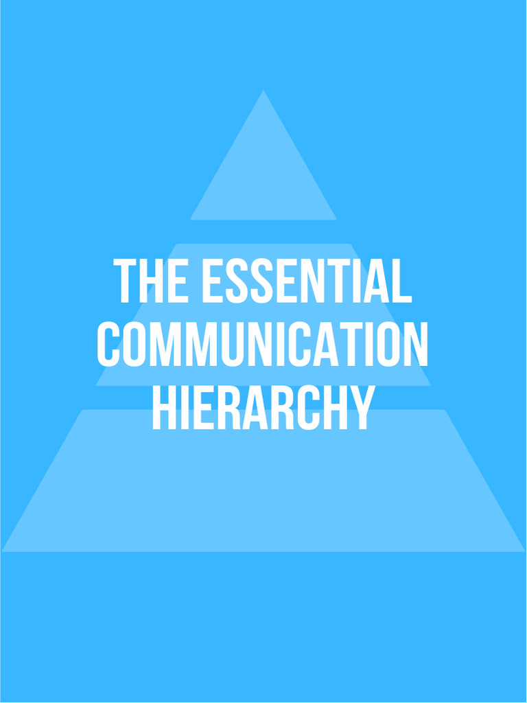 The Essential Communication Hierarchy | PDF | Communication | Human ...