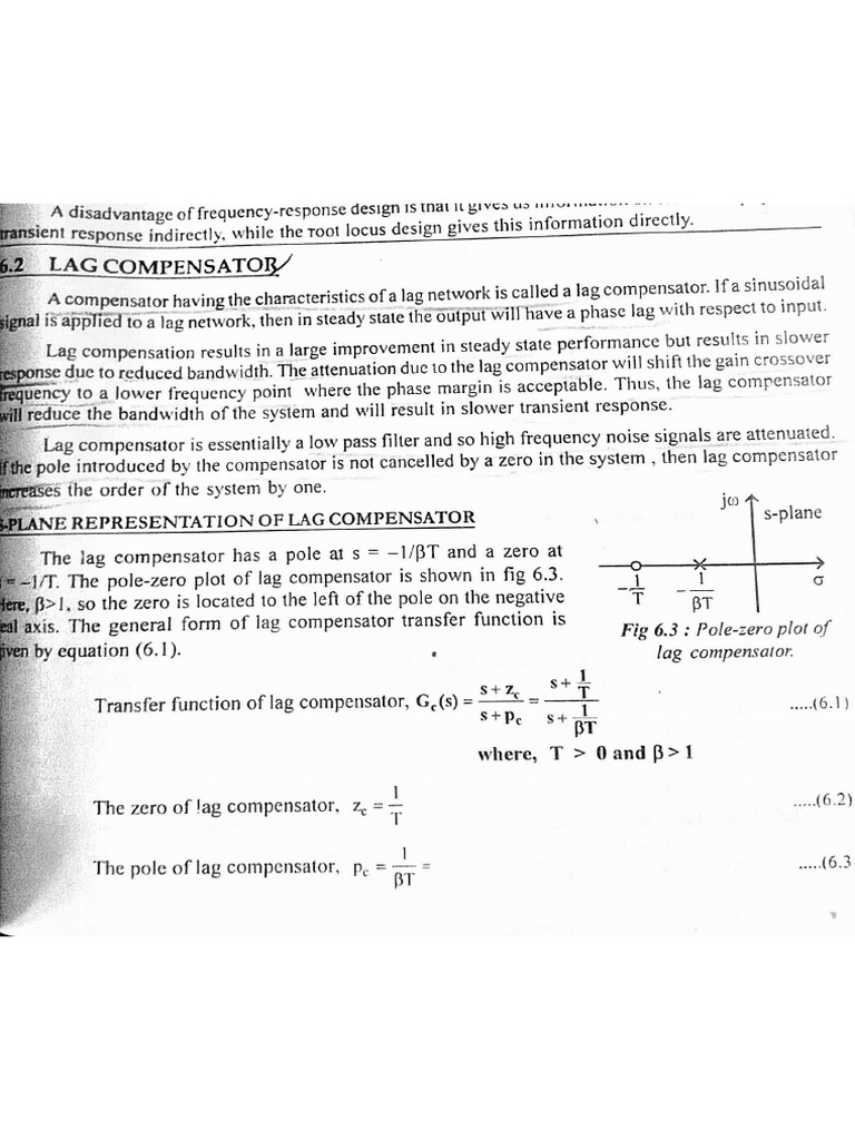 Unit-4 Lag - Lead and Lag Lead Compensators Using Root Locus and Bode Plot | PDF