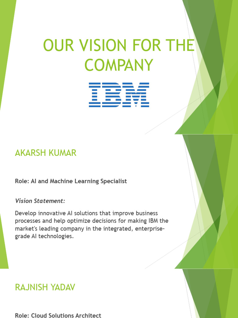 3.Ppt Our Vision For The Company | PDF | Business | Computers