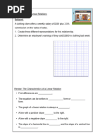 Grade 9 Unit 4: Linear Relations | PDF | Cartesian Coordinate System ...