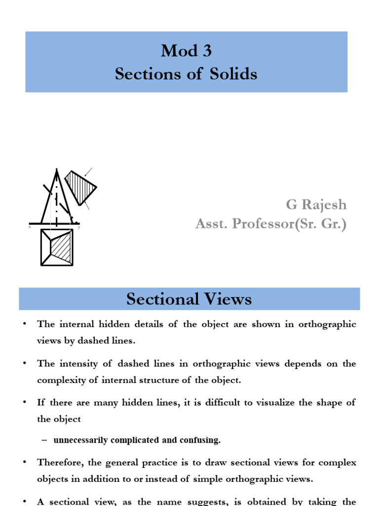 M 3 Section of Solids | PDF | Shape | Perpendicular