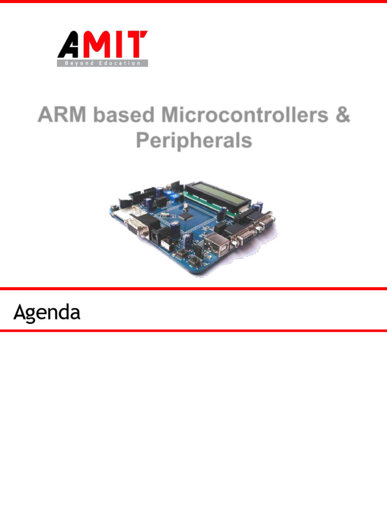 Session 16 - ARM | PDF | Microcontroller | Central Processing Unit