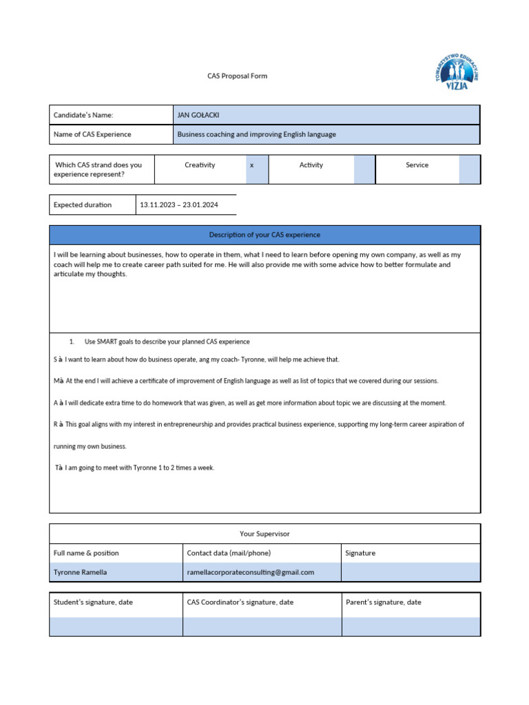CAS Creativity | PDF