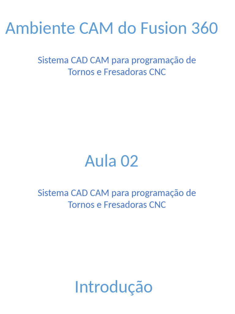 Configuração CAM no Fusion 360 | PDF | Máquinas | Controle numérico