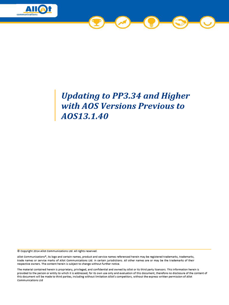 ATN 1421 - Updating To PP3.34 v2 | PDF | Trademark | Computing