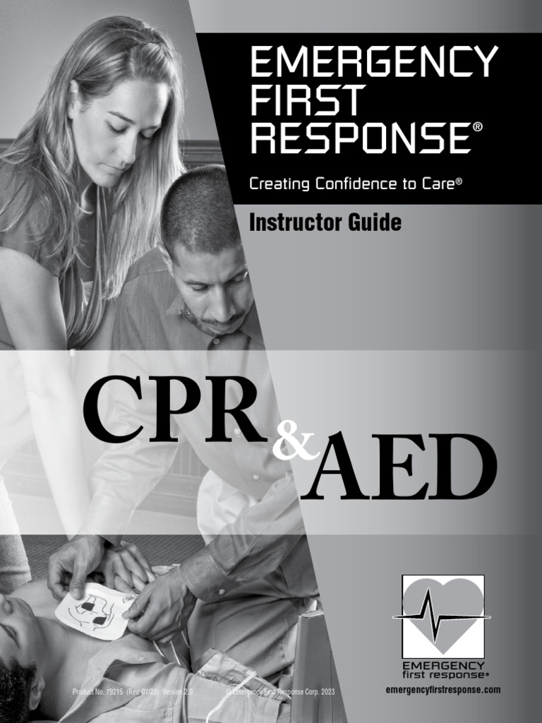 Emergency+First+Response+CPR AED+Care+Instructor+Guide+ PDF | PDF ...