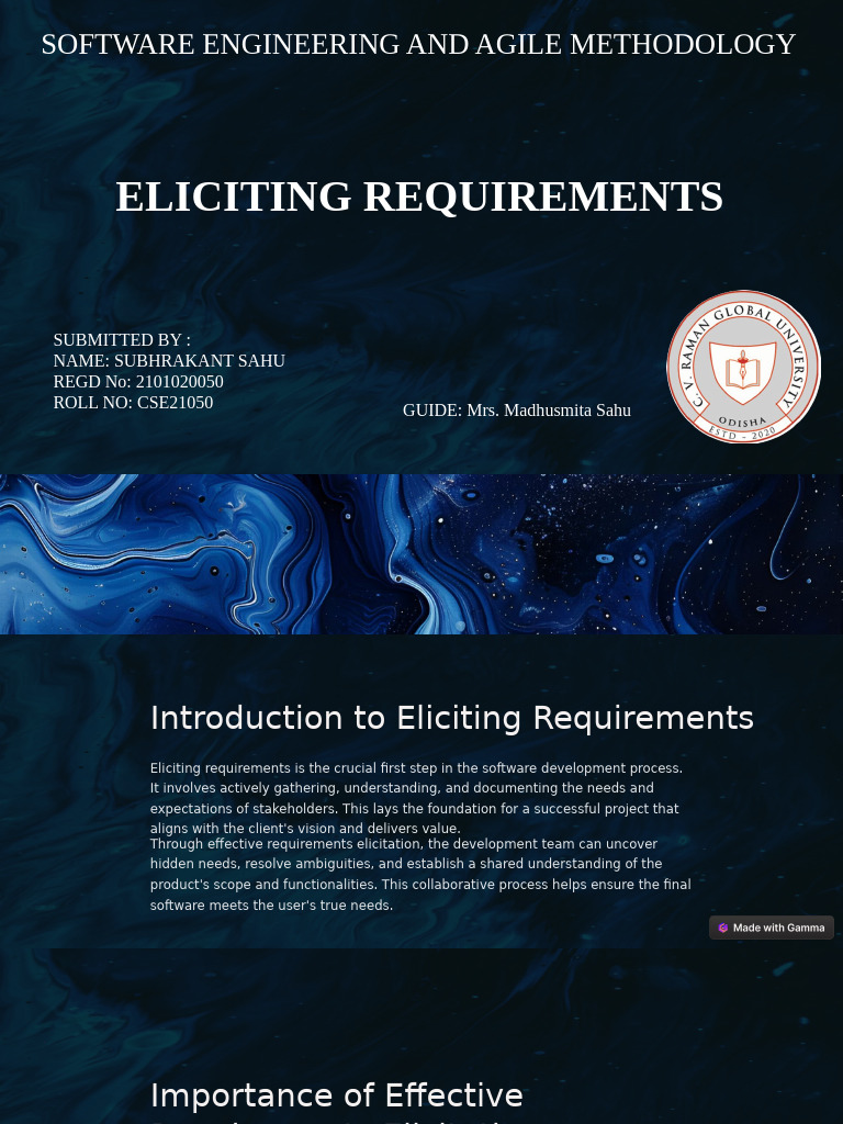 Eliciting-Requirements SEAM CASE STUDY | PDF | Agile Software Development | Software Development ...