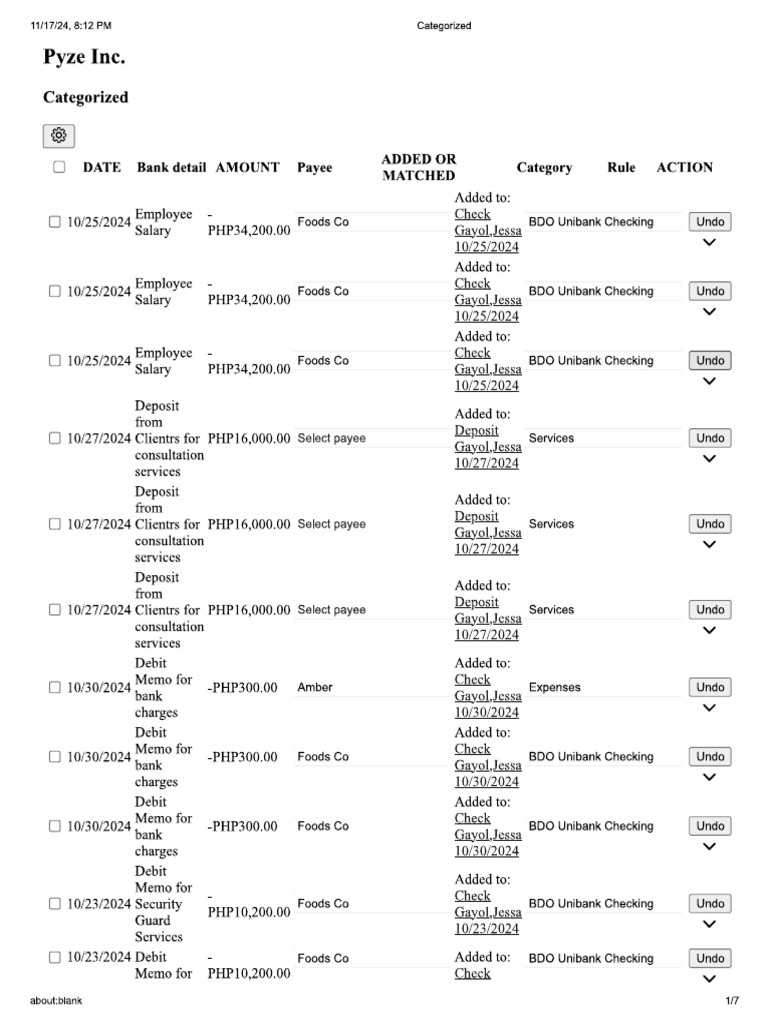 Transaction Using The Banking Mode of QB Online | PDF