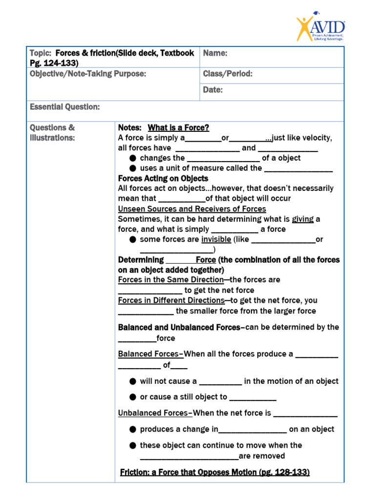 Forces and Friction Explained | PDF | Force | Friction