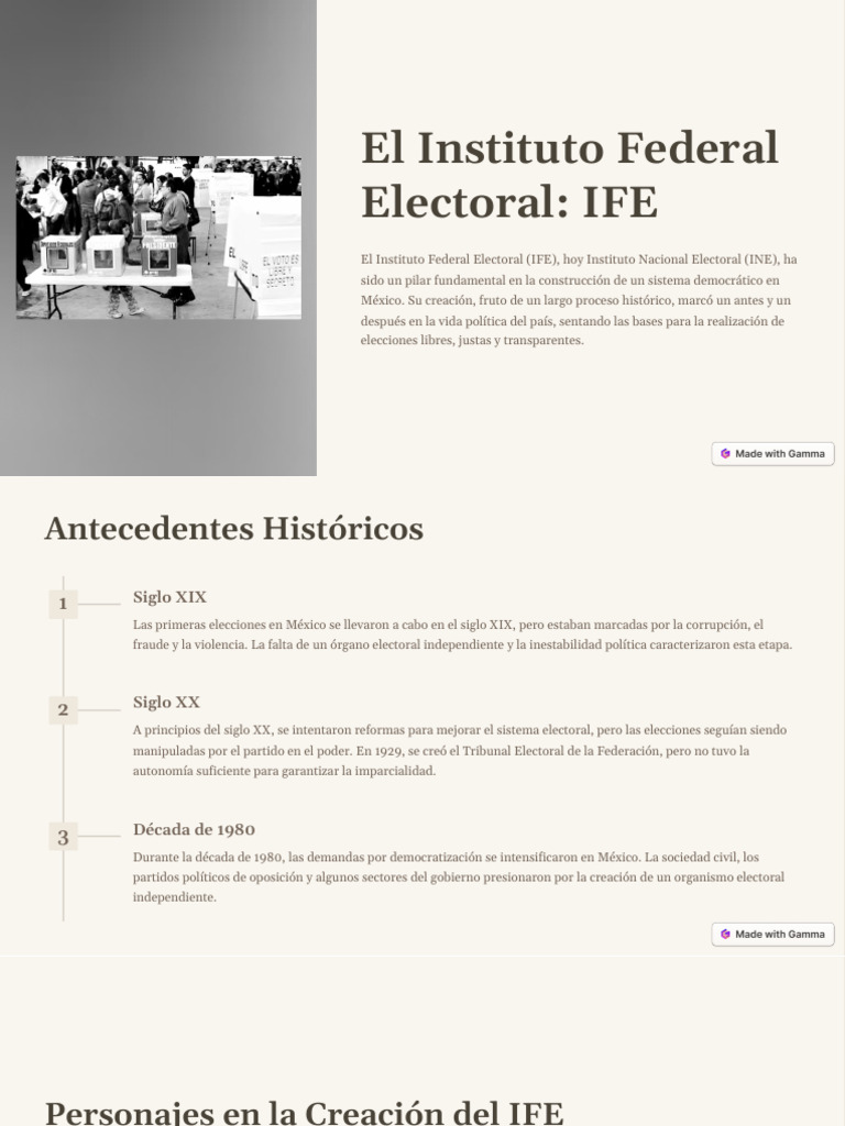 El Instituto Federal Electoral IFE | PDF | México | Participación pública