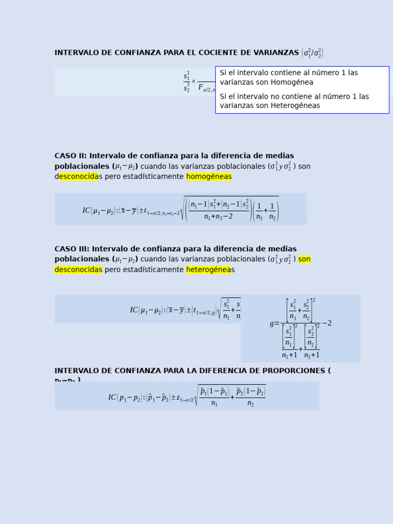 Análisis de Intervalos de Confianza | PDF | Intervalo de confianza | Inferencia