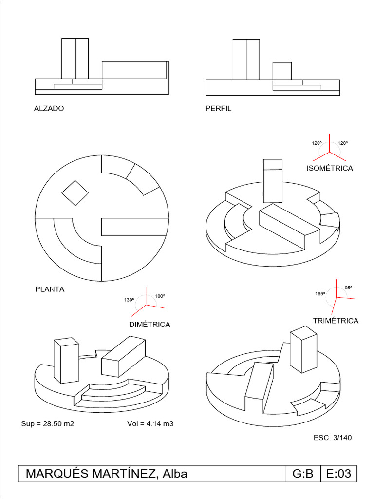 Marqués Martínez, Alba G:B E:03: Perfil Alzado | PDF
