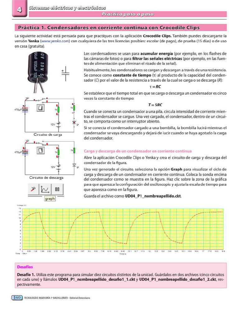 Practica Carga y Descarga de Condensador | PDF