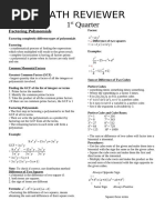 Complete Factoring Guide | PDF | Factorization | Mathematics