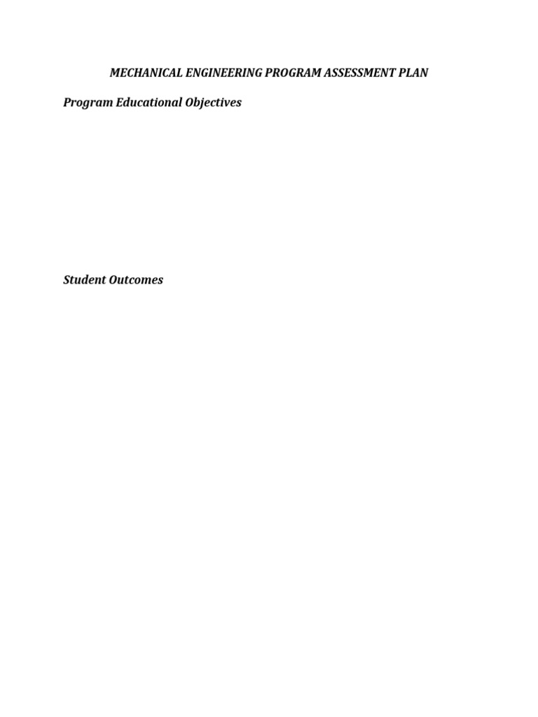 LearningObjectives ME2017 | PDF | Engineering | Knowledge