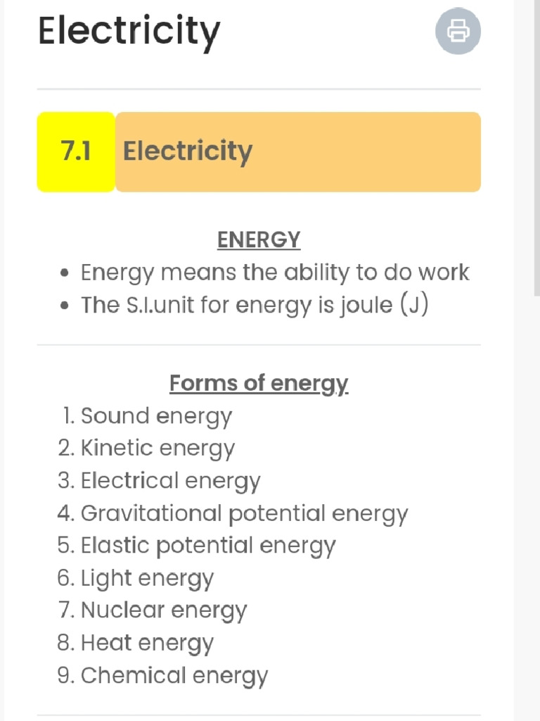 Electricity Notes Form 2 Science | PDF