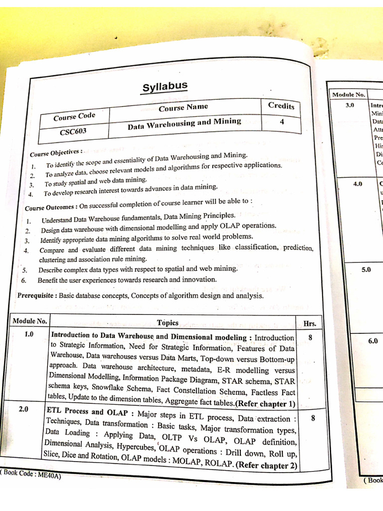 Data Warehousing and Mining (DWM) | PDF