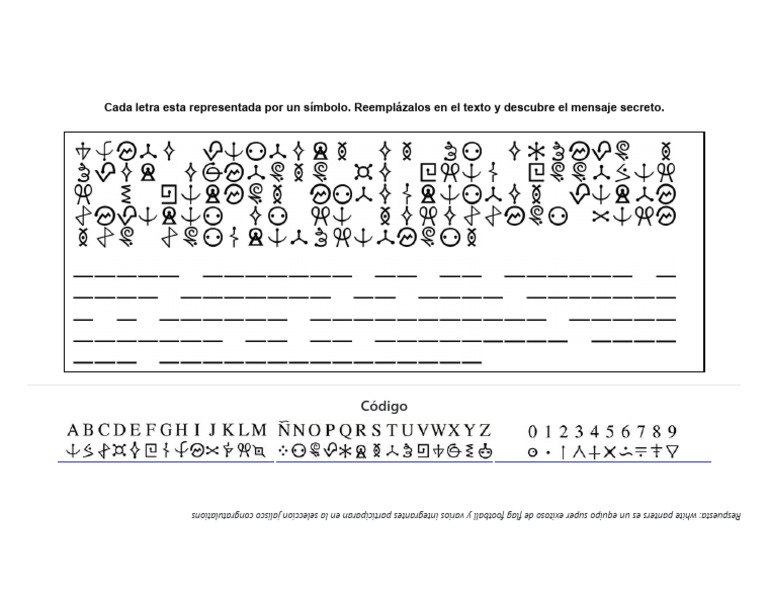 Mensajes Codificados - Juegos de Niños | PDF