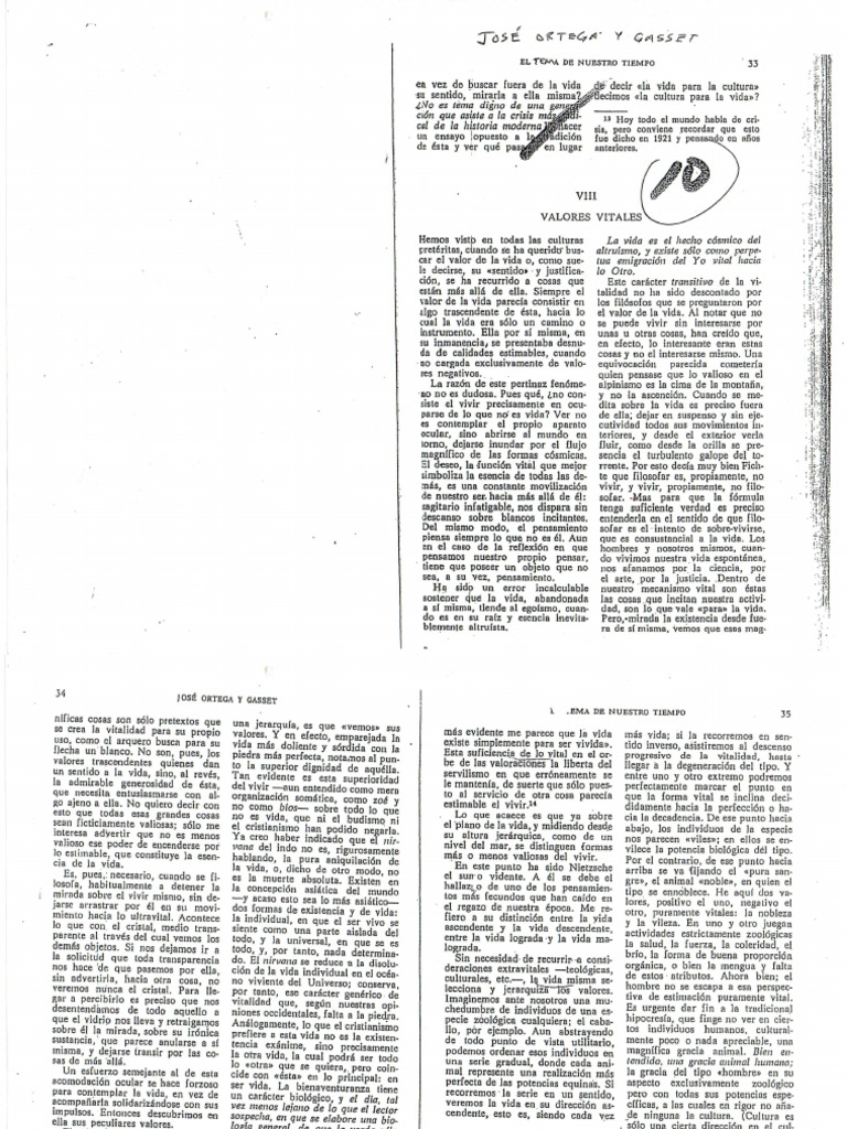 Ortega y Gasset | PDF