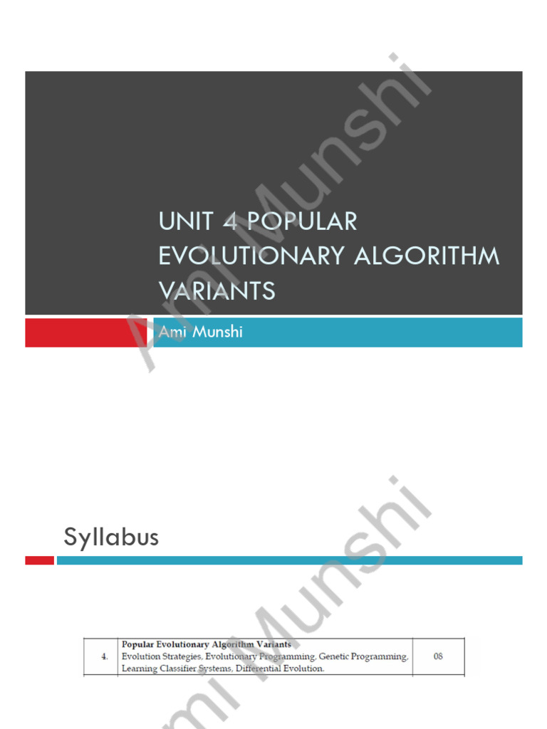 Evolutionary Algorithms: Genetic Programming | PDF | Applied ...
