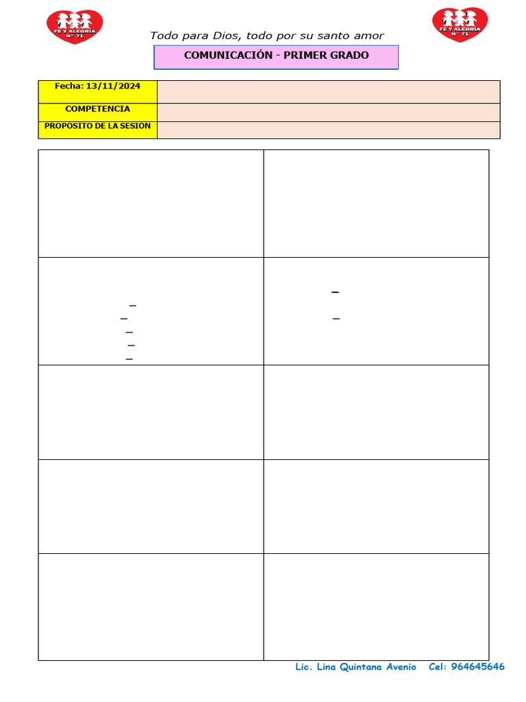 Práctica de La Sílaba 1° | PDF