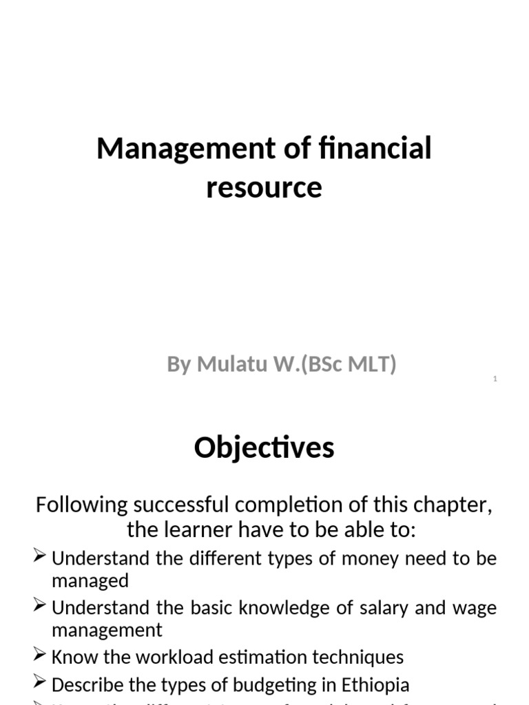 4d Management of Financial Resources | PDF | Full Time Equivalent | Cost Accounting