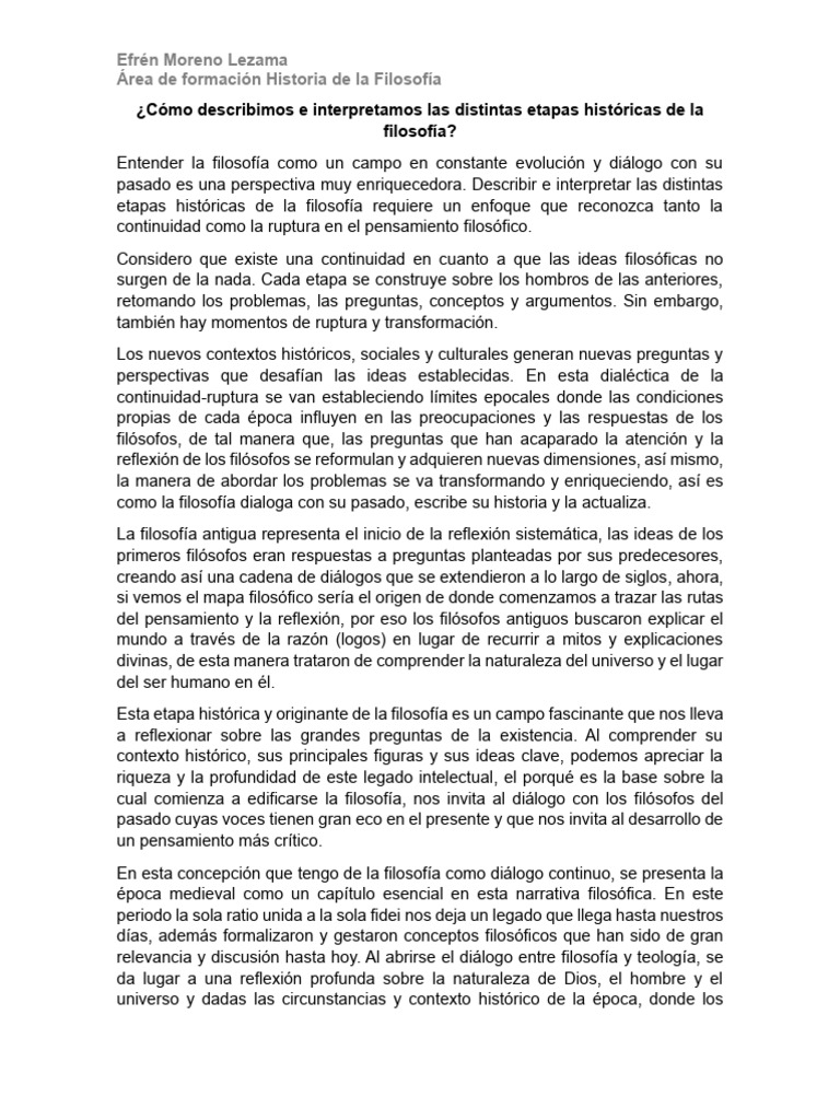4 Cómo Describimos e Interpretamos Las Distintas Etapas Históricas de ... 4 Cómo Describimos e Interpretamos Las Distintas Etapas Históricas de ...