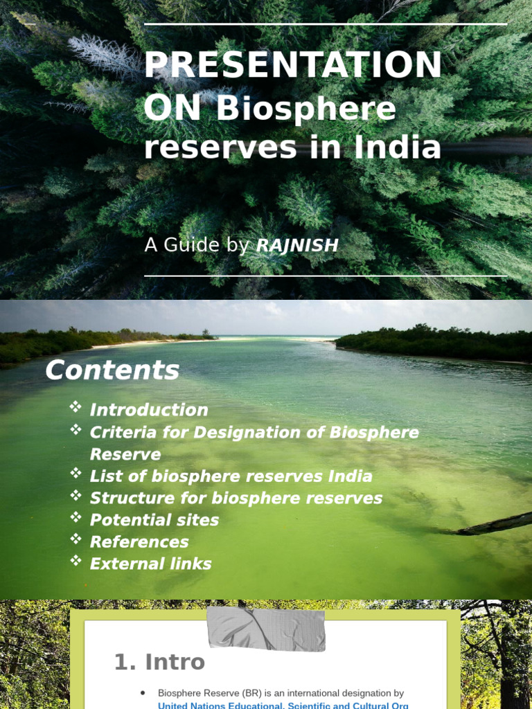 Biosphere in India1 | PDF | Systems Ecology | Landscape