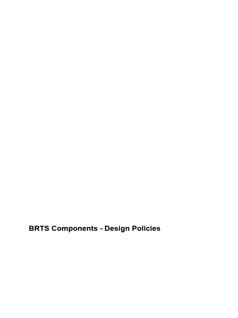 BRTS Design for Urban Transit | PDF | Public Transport | Bus