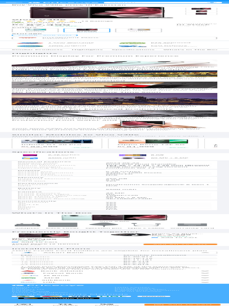 Vivo V30e Price in Pakistan 2024 PriceOye | PDF | Consumer Electronics ...