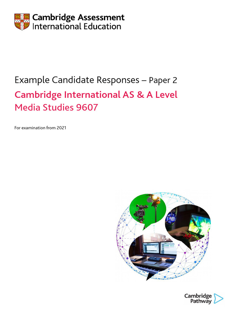 9607 Example Candidate Responses Paper 2 (For Examination From 2021 ...