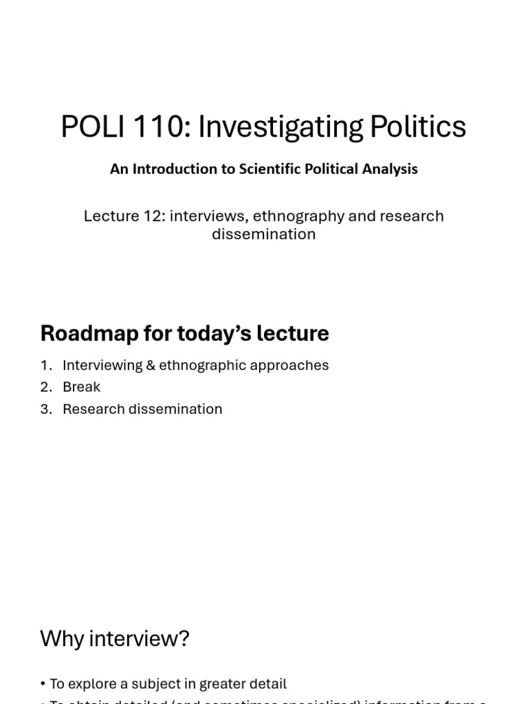 110_Lecture_12 | PDF | Ethnography | Peer Review