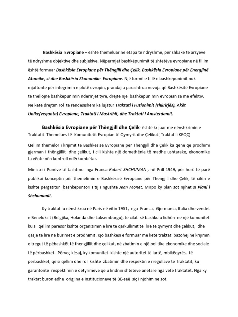 Bashkësia Evropiane për Thëngjill dhe Ҫelik | PDF
