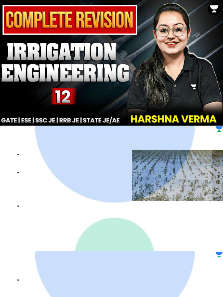 Understanding Waterlogging in Irrigation | PDF | Drainage | Soil